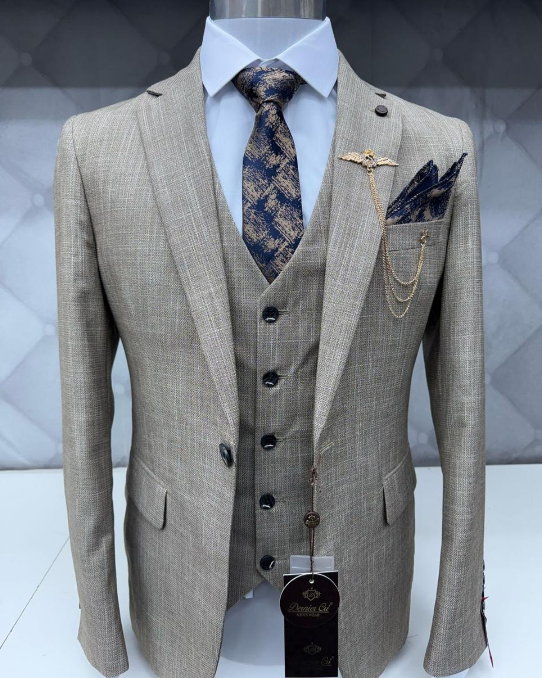 Sandstone 3-Piece Heritage Suit – My Wardrobe Exclusive Suits